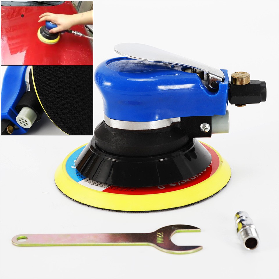 90PSI 6'' Air Body Random Orbital Palm Sander DA Buffing Sanding ...
