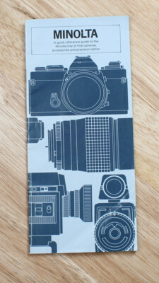 MINOLTA A QUICK REFERENCE GUIDE TO THE LINE/130718 | eBay