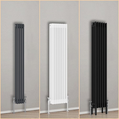 Traditional 2 3 4 Tall Column Radiator Vertical Heating Cast Iron Style ...