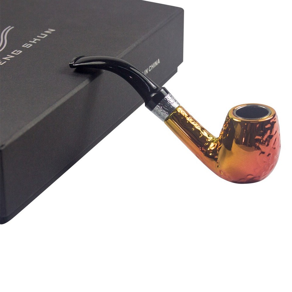 6 Pack Metal Look Smoking Pipe Tobacco Cigarettes Cigar Pipes Enchase ...