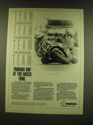 1990 Yamaha Mototorcycles Ad - David Sadowski - Yamaha day at the races ...