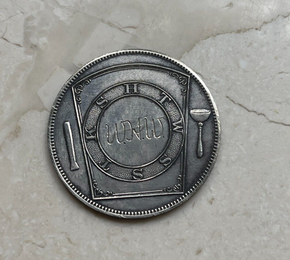Cleveland Heights OH Chapter No 206 Silver Plated Mason Masonic Penny ...