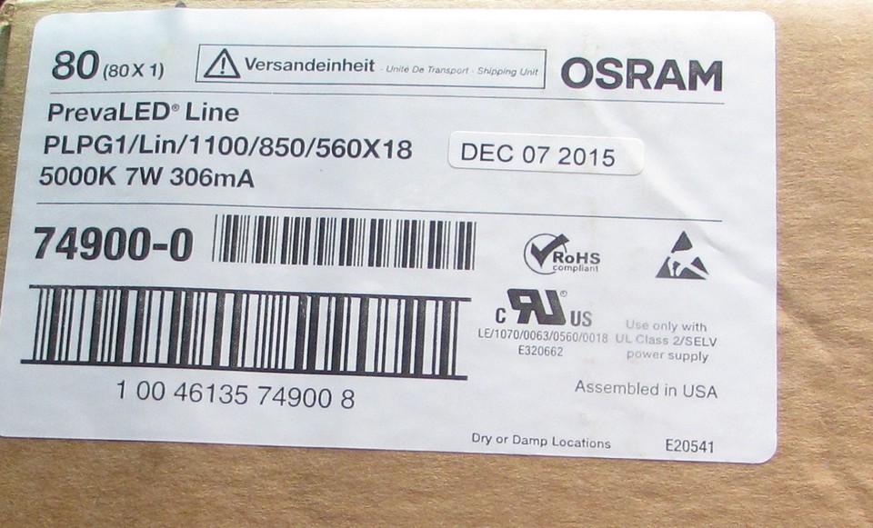 Osram PrevaLED Linear LED PCB Modules 22” (Lot of 4) | eBay