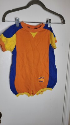 Okie Dokie Baby Suit One Piece Vintage Orange Blue Retro Bodysuit 24 ...