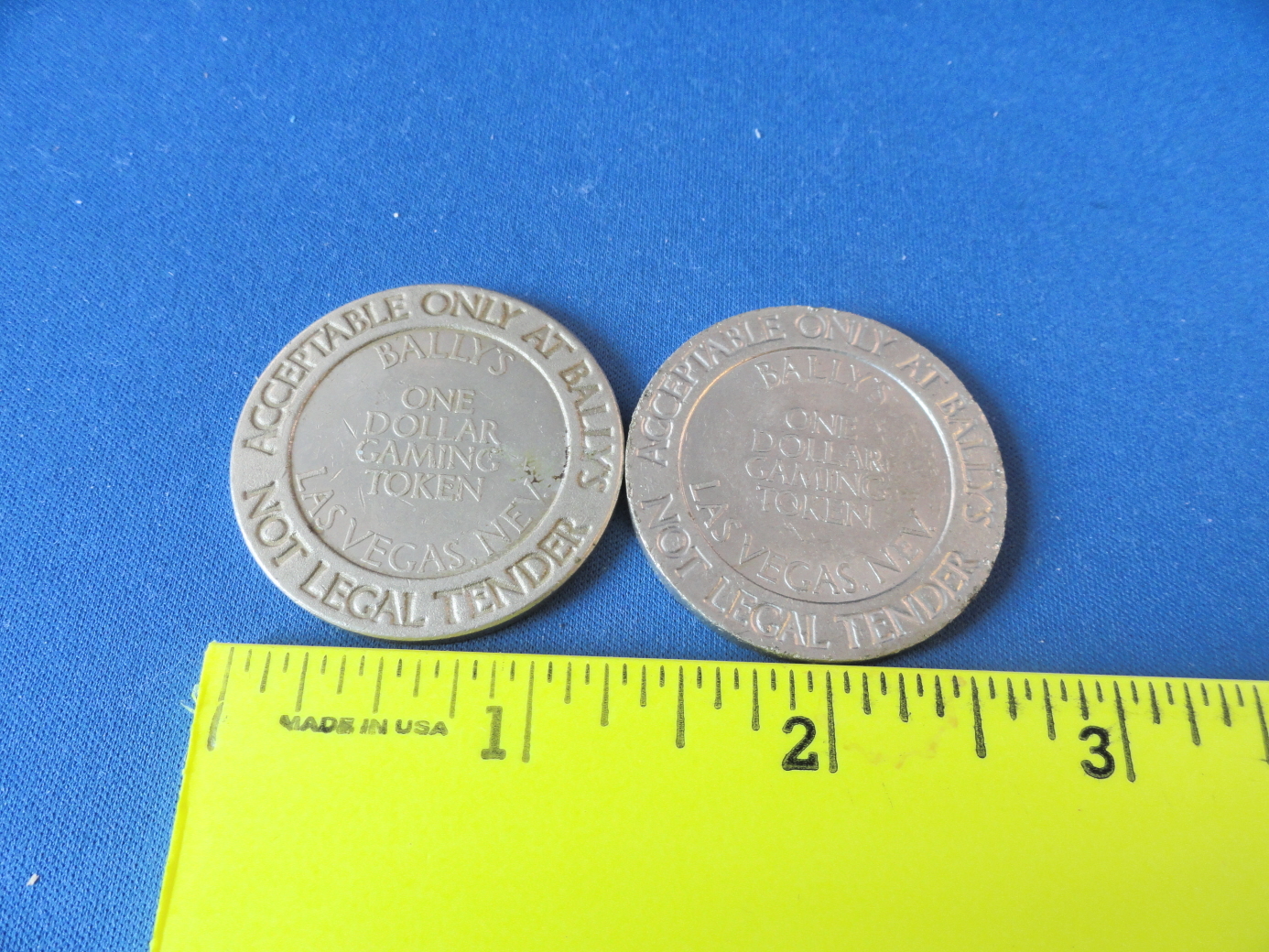 Two Vintage Ballys - Las Vegas, Nevada - Dollar Gaming Tokens - | eBay