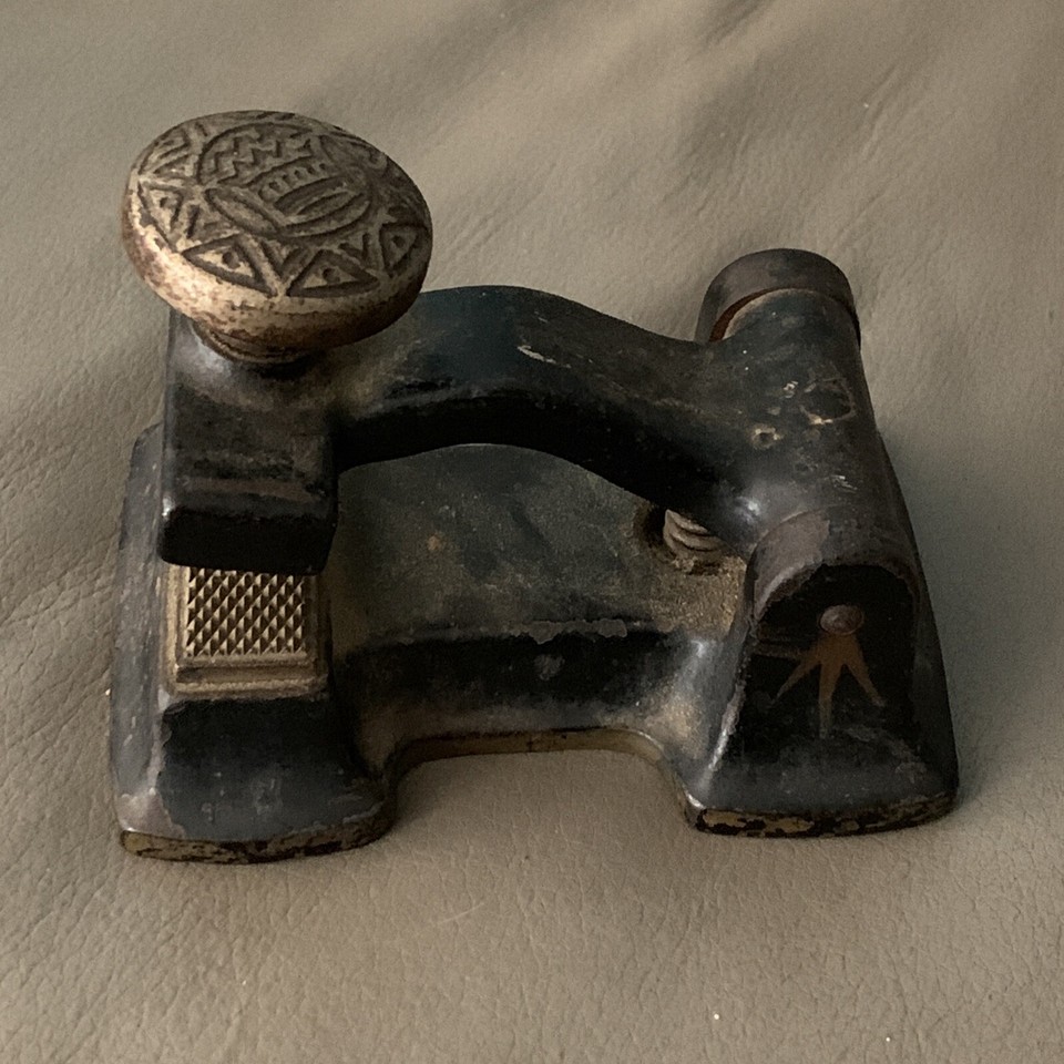 antique check protector small cast iron ornate handle manual office ...