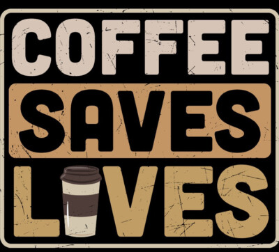 4” Coffee Saves Lives Sticker Decal Epic Funny Cute Caffeine Morning ...