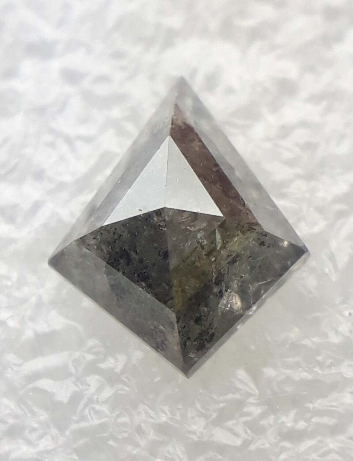 0.75 Ct, Natural Salt and Pepper Loose Diamond.Kite Shape Rustic ...