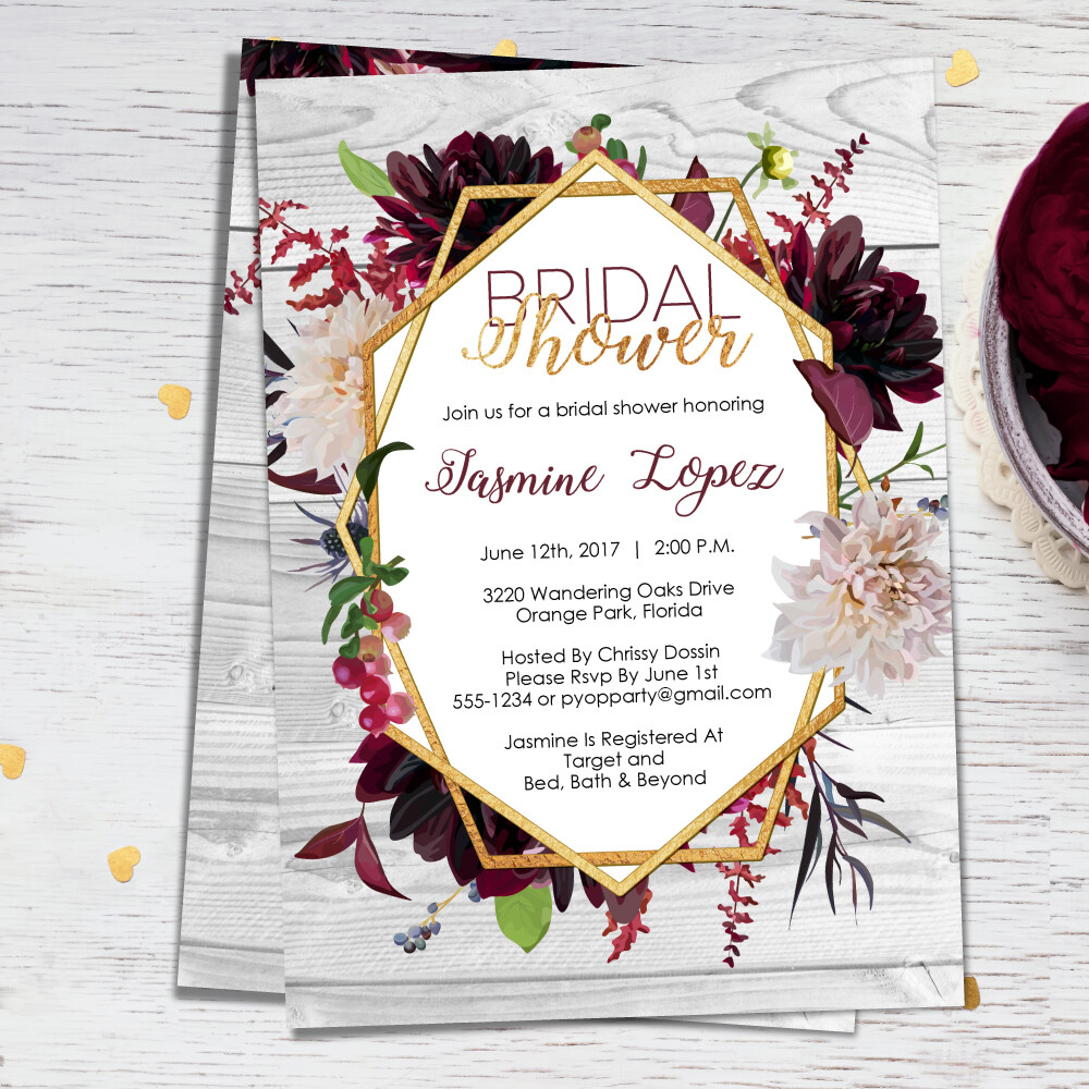 Flower Border Bridal Inventations 63,351 Bridal Shower Borders
