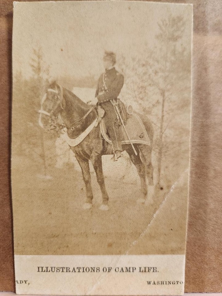 Civil War Unidentified mounted officer by Brady, Washington, Illus. of ...