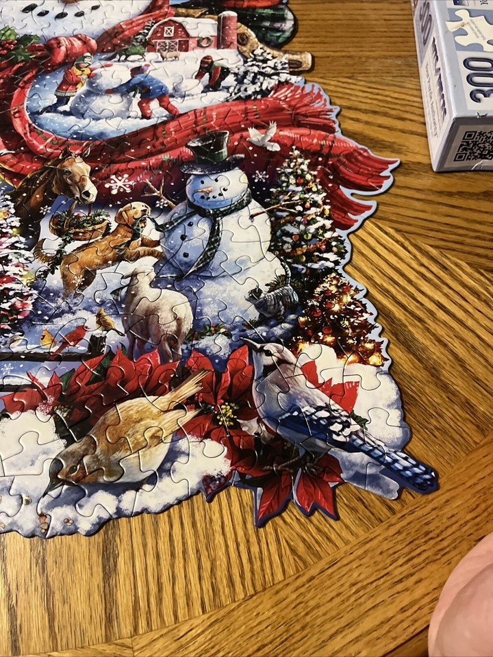 Bits And Pieces Happy Holiday Snowman 300 LARGE Piece Puzzle Larry ...