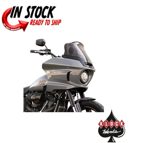 KLOCK WERKES FLARE WINDSHIELD BRONZE 8" 2022-24 SOFTAIL LOW RIDER ST ...
