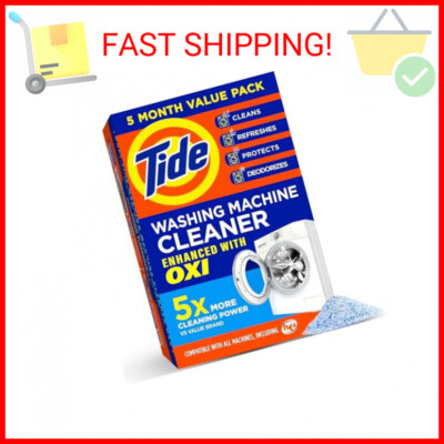 Tide Washing Machine Cleaner (Pack of 5) | Front and Top Loader Washer ...