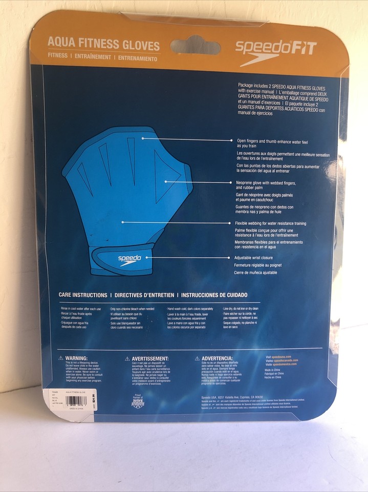 Speedo Aqua Fit Swim Training Gloves - Large | eBay
