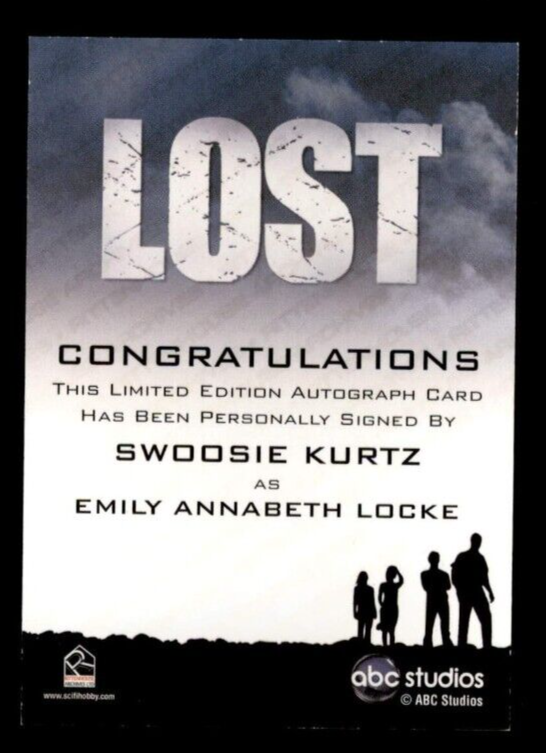 2010 Rittenhouse Lost Archives Auto Swoosie Kurtz as Emily Annabeth ...