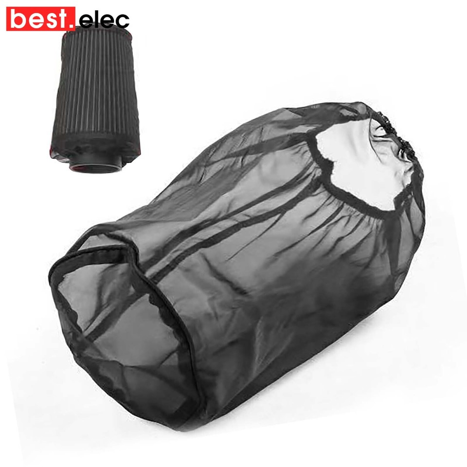 Universal Black Water Guard Cold Air Intake Pre-Filter Cone Filter ...