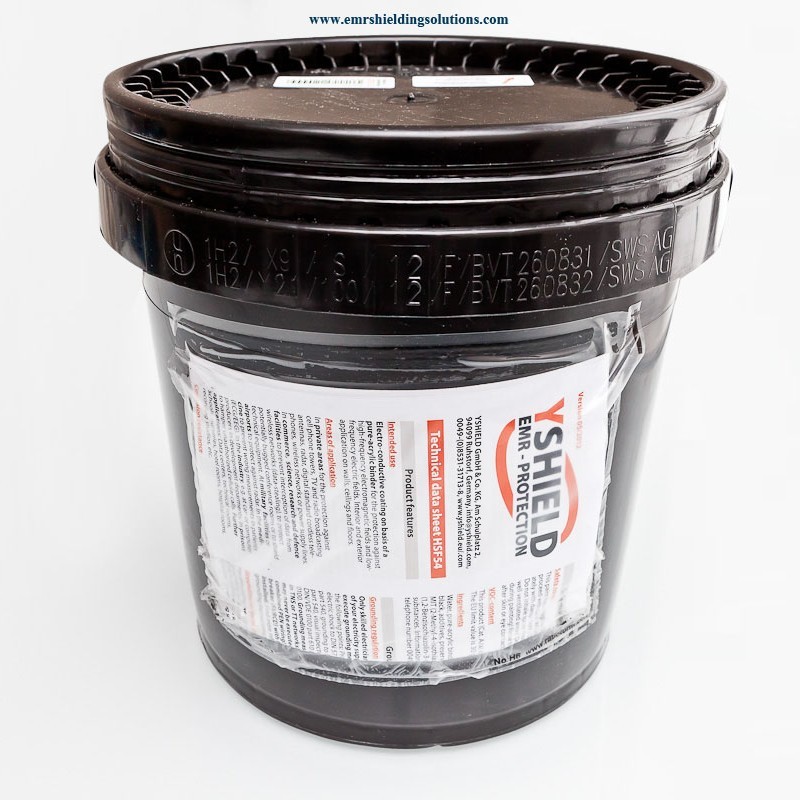 YSHIELD HSF54 - Certified EMF 5G Shielding Paint 5L (Internal/External ...