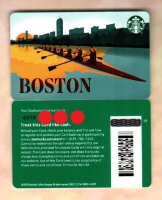 STARBUCKS Boston, Rowers on the Charles ( 2019 ) Gift Card ( $0 ) V2 | eBay