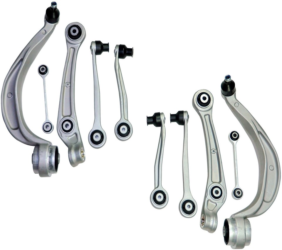FRONT SUSPENSION WISHBONES TRACK CONTROL ARMS LINKS KIT FOR AUDI A4 (B8 ...