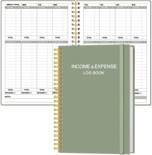 Income & Expense Log Book - A5 Income and Expense Ledger Book for Small ...