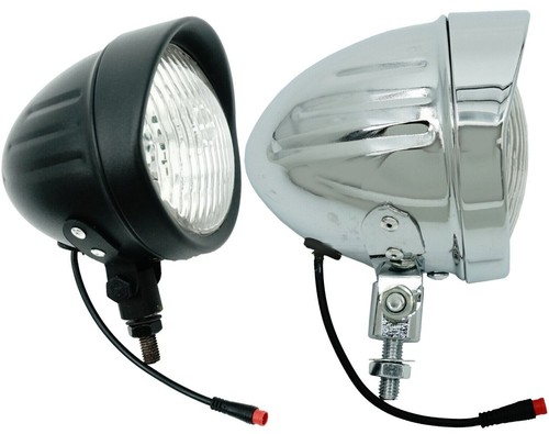 Classical Vintage LED Bike 12V-48V Headlight Bicycle Retro Light Front ...
