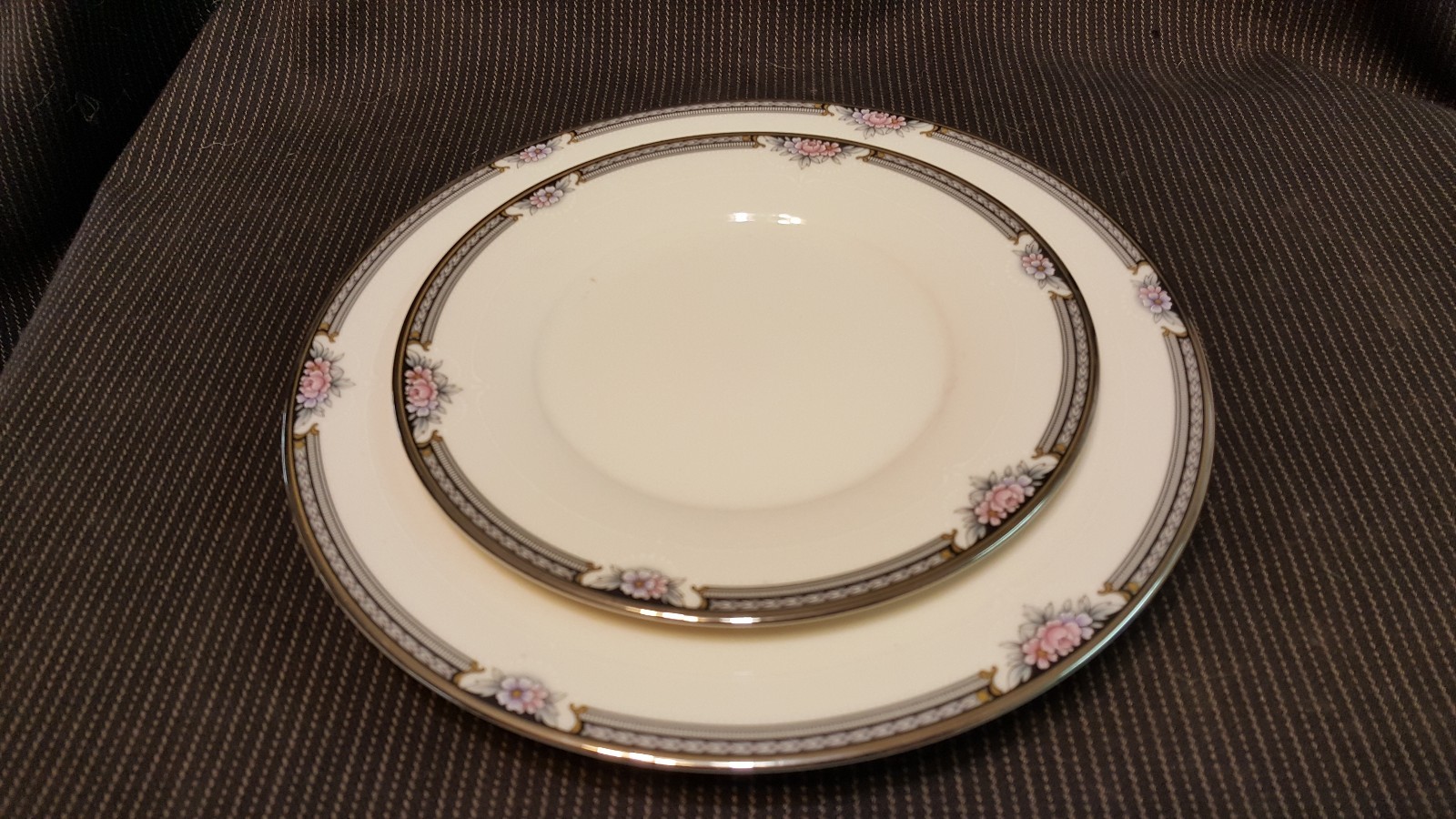 Noritake HALIFAX PATTERN #7729 Salad Plate and Bread & Butter EXCELLENT ...