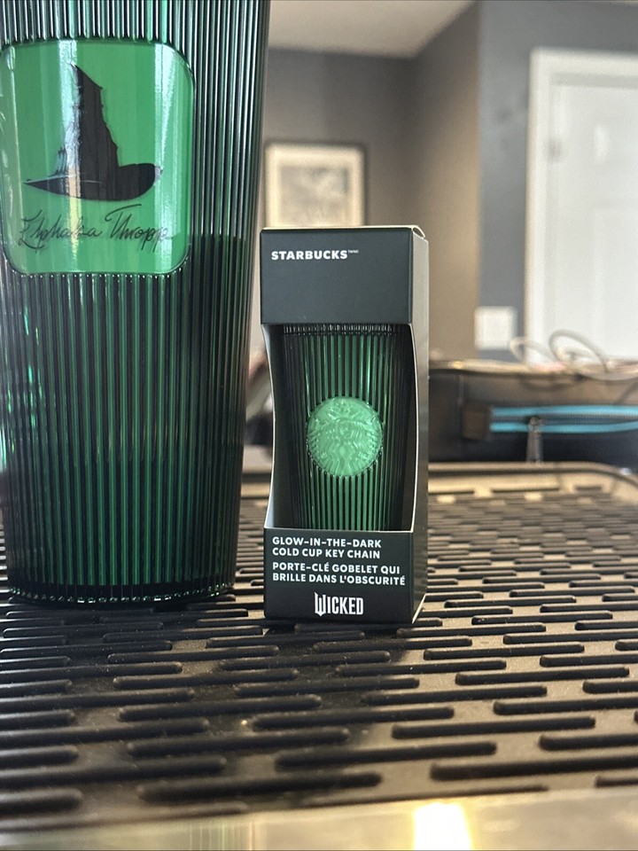 Starbucks Wicked Tumbler 24oz Glinda Elphaba Glow In Dark and Matching ...