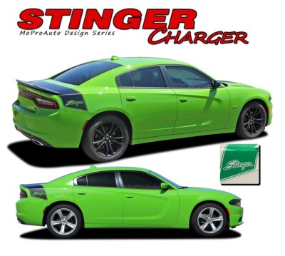 For 2015-2023 Dodge Charger STINGER TAILBAND Trunk Stripes Hemi Graphic Decals | eBay