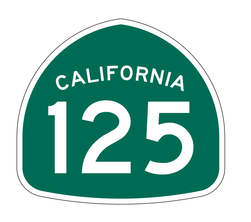 California State Route 125 Sticker Decal R1199 Highway Sign | eBay