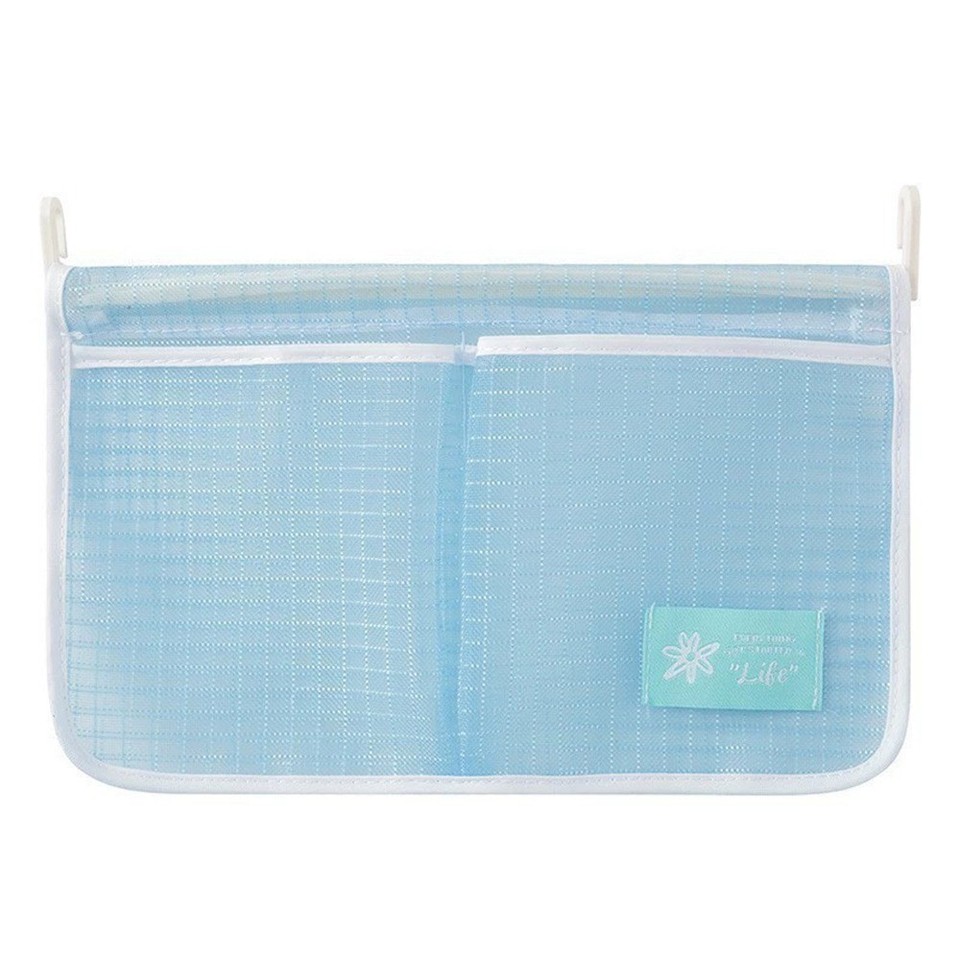 Double Grid Refrigerator Storage Bag with Hook Refrigerator Organizer ...