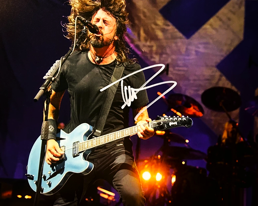 DAVE GROHL SIGNED REPRINT FOO FIGHTERS ROCK AUTOGRAPH 8"x10" Photograph ...