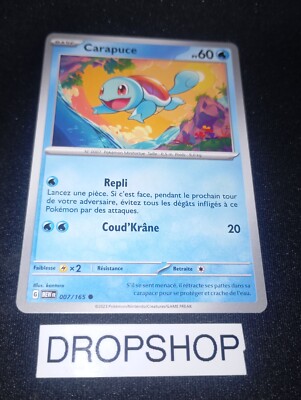 CARTE POKEMON FRANCAISE EV03.5 007/165 CARAPUCE 151 MEW FR NEUF | eBay