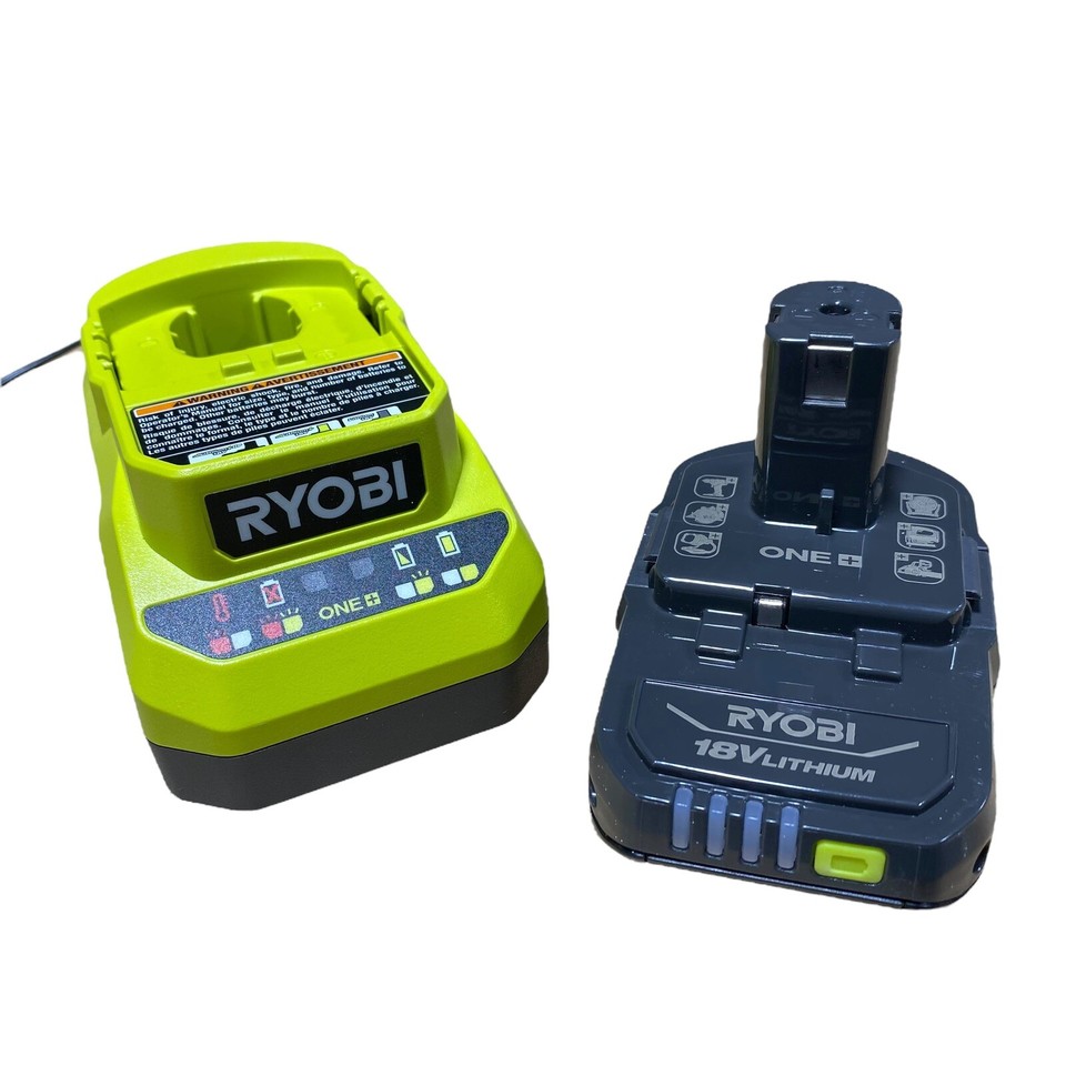 Ryobi PCG002 18V One+ Lithium Battery Charger With Battery PBP006 | eBay