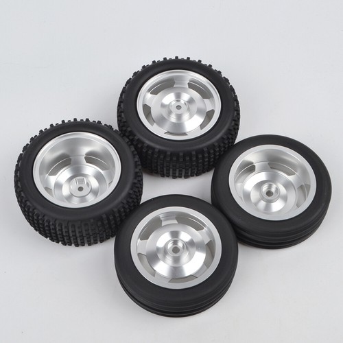 Aluminum Front Rear Wheels Tires for Tamiya DT02T DT03 Rising Fighter ...