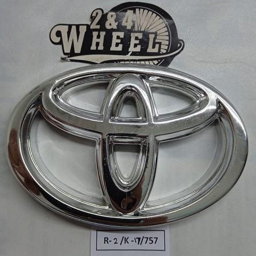Toyota Front Grille Emblem Logo Badge Chrome 11cm NEW | eBay