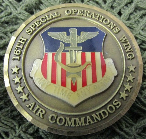 USAF 16TH SPECIAL OPERATIONS WING CHIEF MASTER SERGEANT CHALLENGE COIN ...