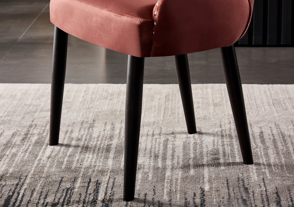 Velvet Padded Dining Chair Accent Designer Chair with/without Arms Set ...