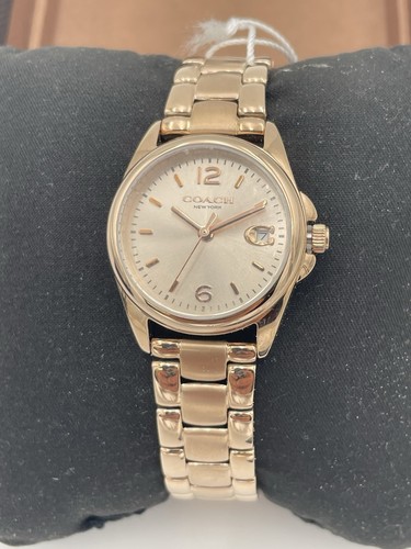COACH Greyson Women's Ceramic Watch Gold | eBay