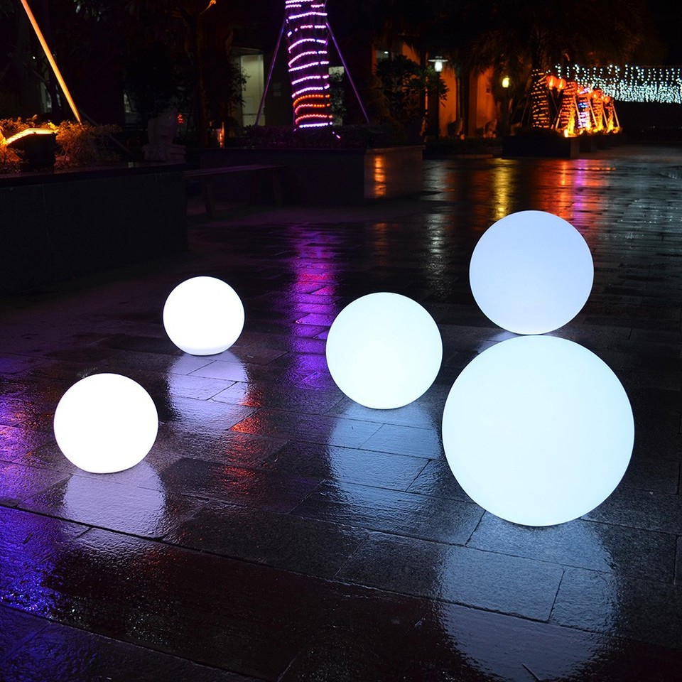 NEW! LED COLOR SPHERE - FLOATING LIGHT BALL - MOOD GLOWING ORB - WATER ...