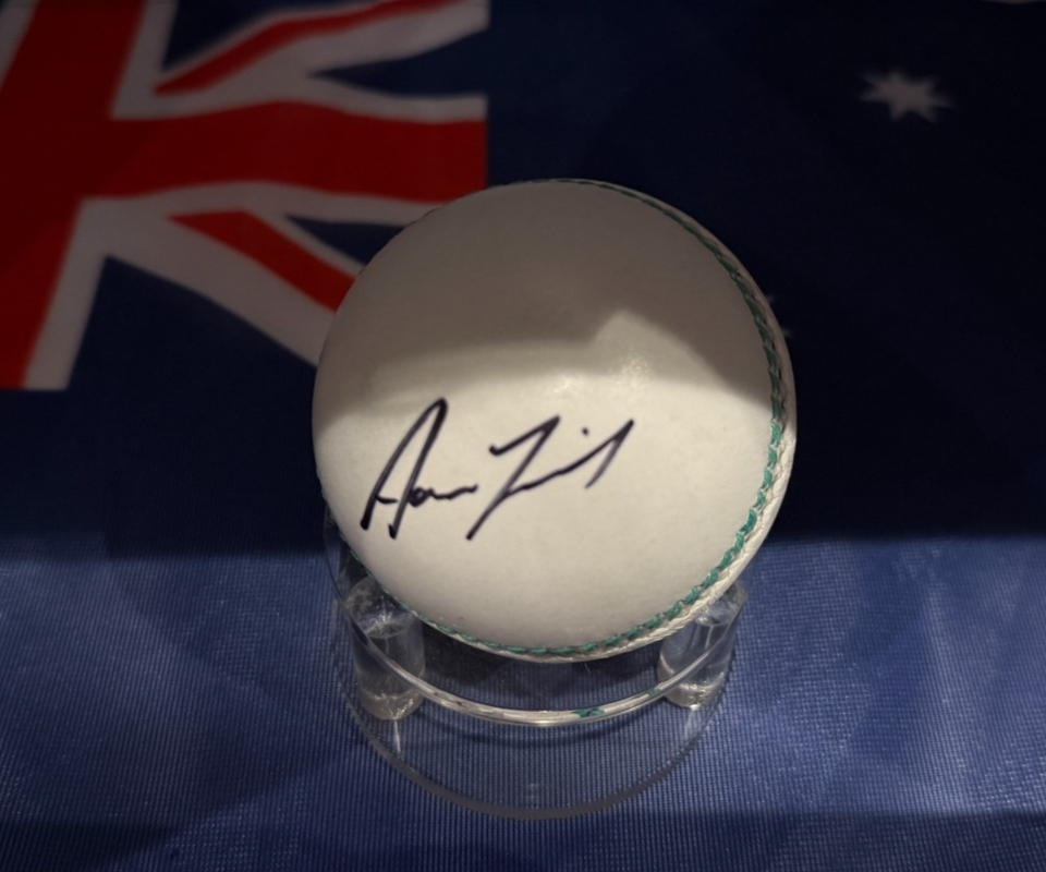 Aaron Finch (Australia) signed White 156g Cricket Ball -Australia ODI ...