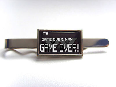 ALIEN ALIENS HUDSON QUOTE "IT'S GAME OVER, MAN" TIE SLIDE TIE GRIP PIN ...