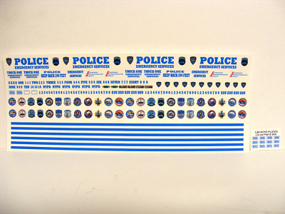 NYPD ESU 1:64 Water slide Decal set Fits GL Police Vehicles Now Twice ...
