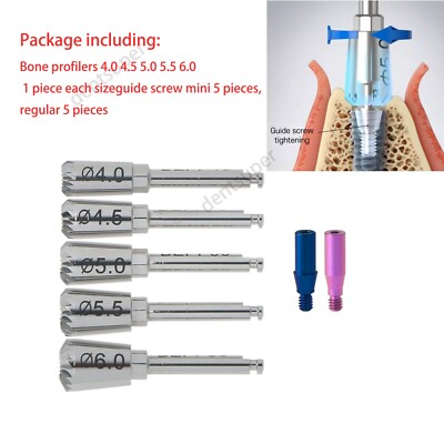 Implant Bone Profiler & Guide Screw Kit for Hiossen & OSSTEM Surgical ...