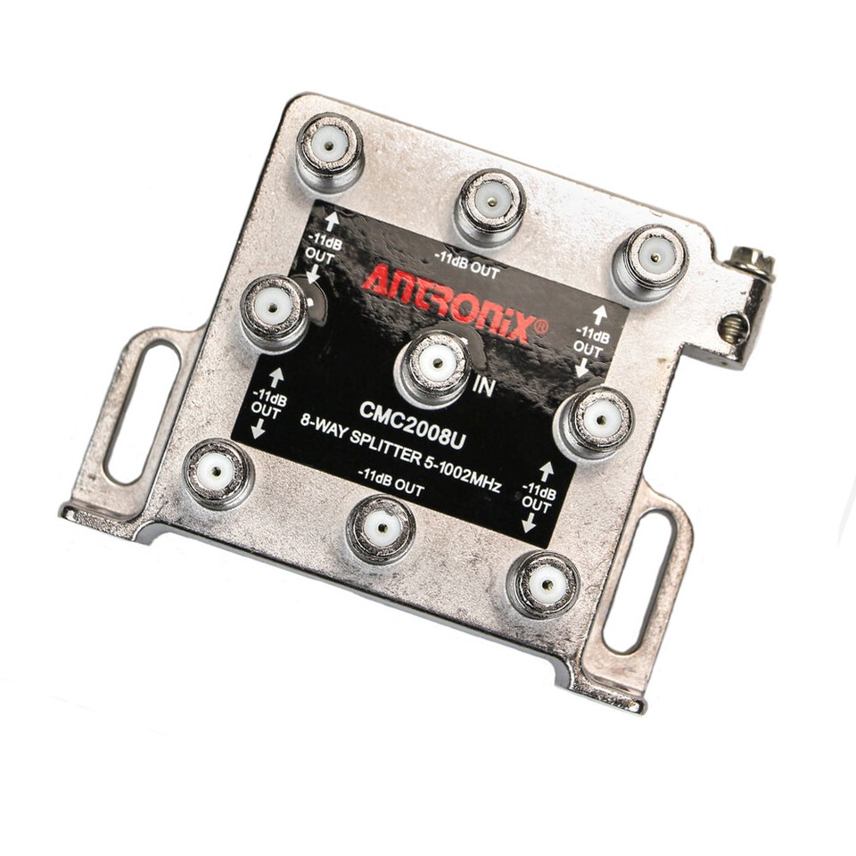 Antronix High Performance 8-Way Cable TV Splitter CMC2008U OTA Coaxial ...