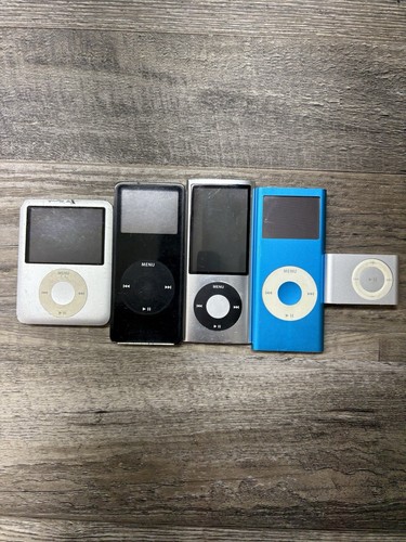 Lot of 5 Assorted iPods - For Parts or Repair Read Description Some ...