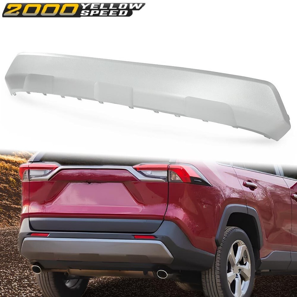 Rear Bumper Lower Guard Valance Panel Cover Fit For 2019-2021 Toyota ...