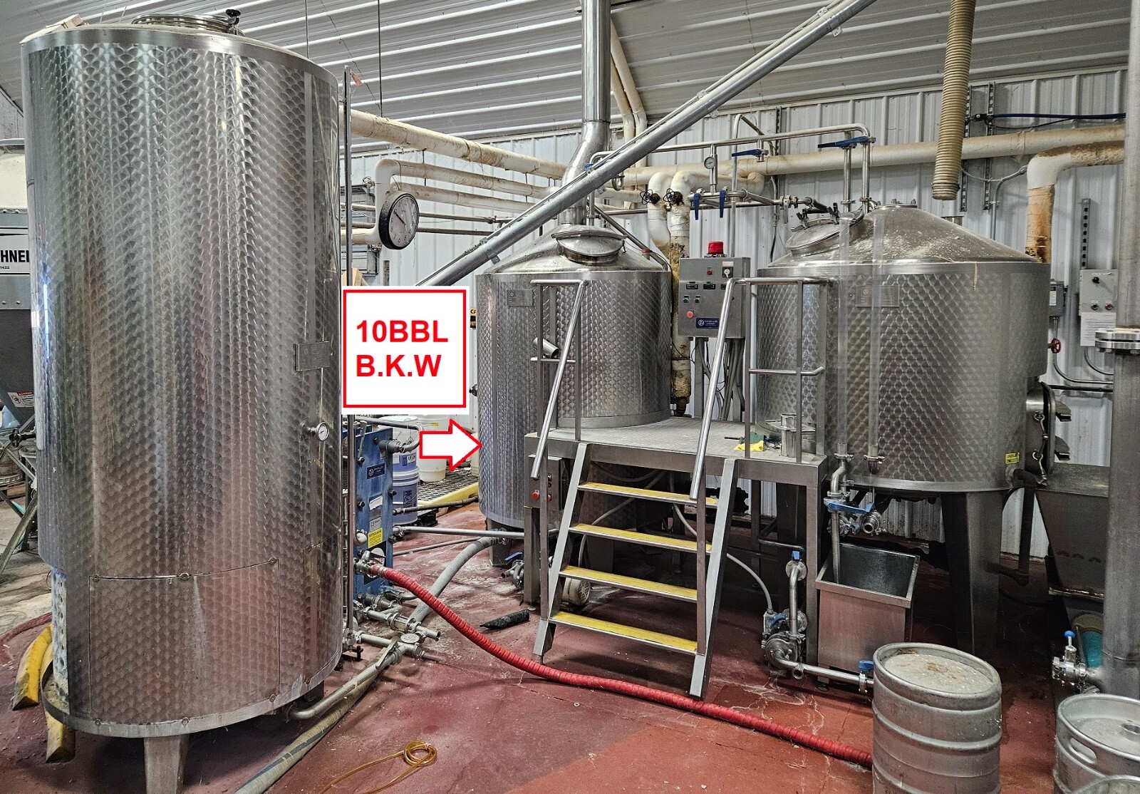 10 BBL Criveller Brewhouse Brew Kettle Whirlpool Tank - NEEDS REPAIRS ...