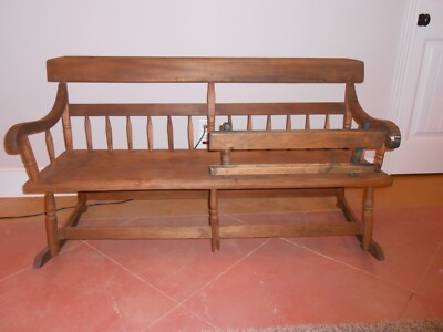 Antique Antebellum Mammy's bench Nanny settee Rocking bench | eBay