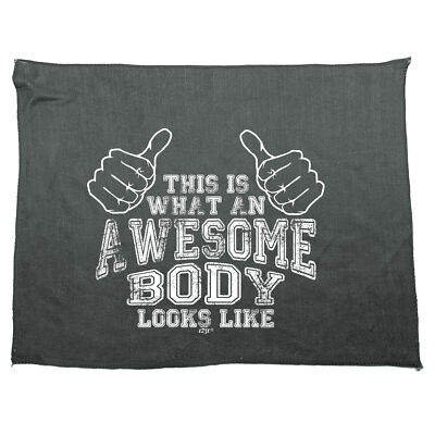 This Is What Awesome Body - Novelty Tea Towel cleaning cloth Dish ...