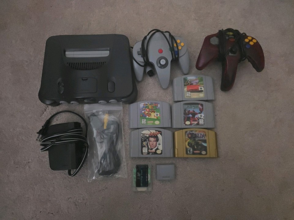 N64 NUS-001 Console Bundle with Controller, Power Cord, and AV Cable | eBay